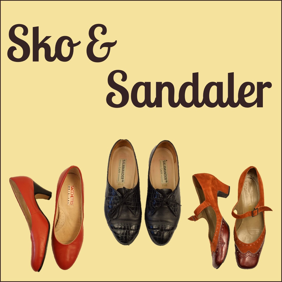 Stort online udvalg af vintage sko